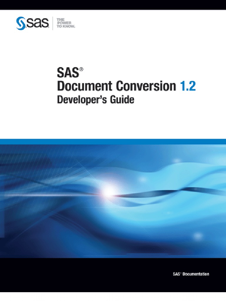 SAS Document Conversion | PDF | C (Programming Language) | Application ...