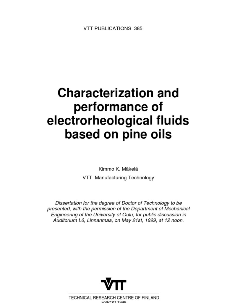 Electrorheological Fluid Flow | PDF | Dielectric | Viscosity