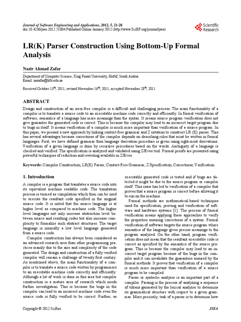 Parser Parsing Compiler 