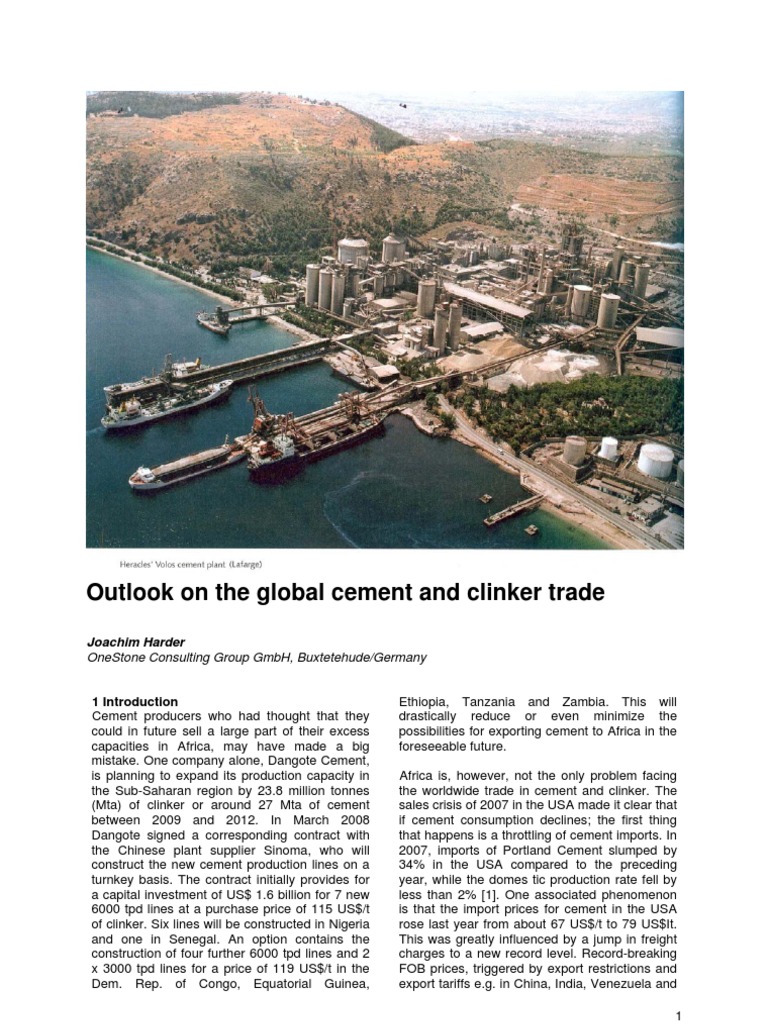Global Cement Trade Challenges | PDF | Cement | Exports