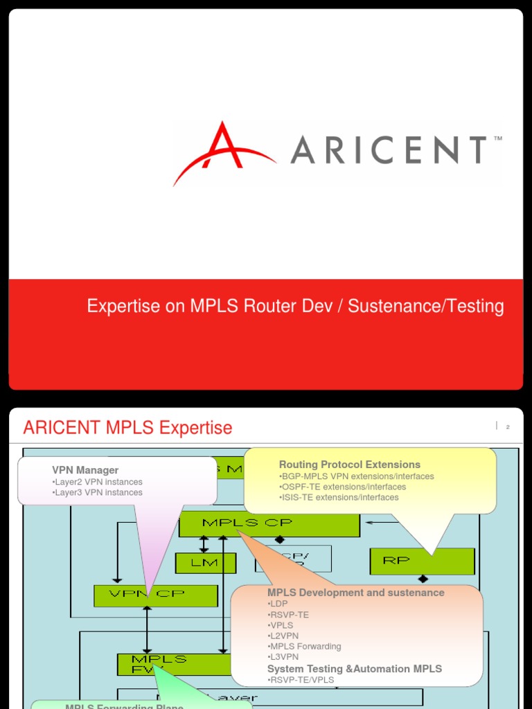 Expertise On MPLS Router Dev / Sustenance/Testing | PDF | Multiprotocol ...