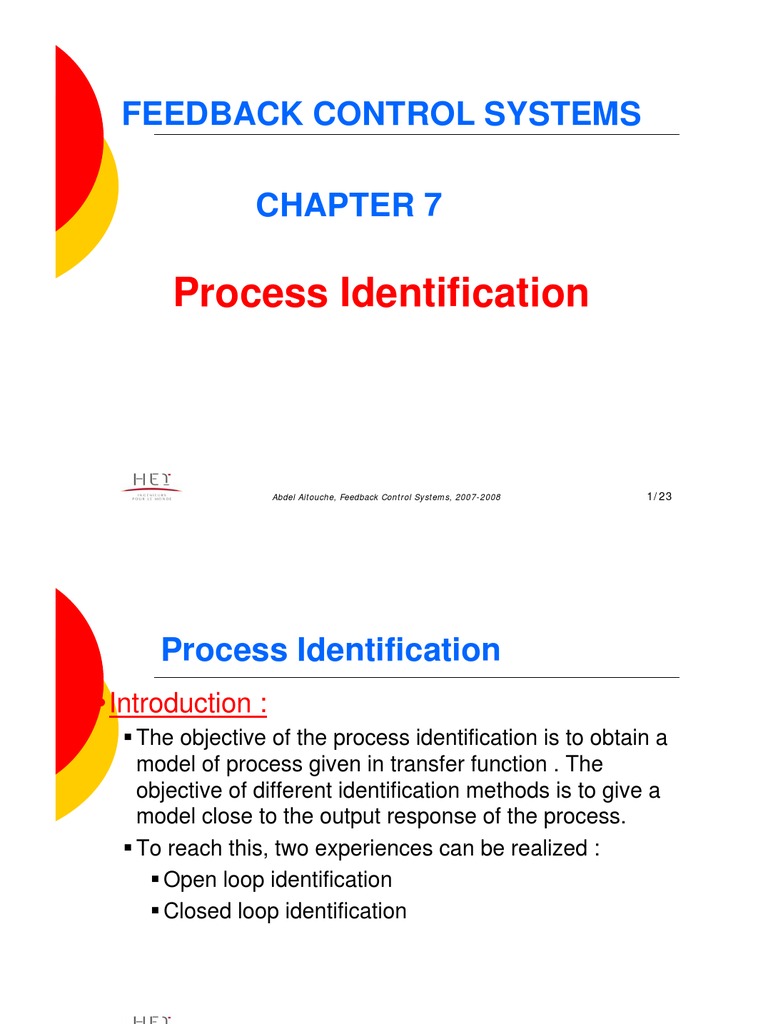 Feedback Control Systems Chapt | PDF | Control Theory | Control System
