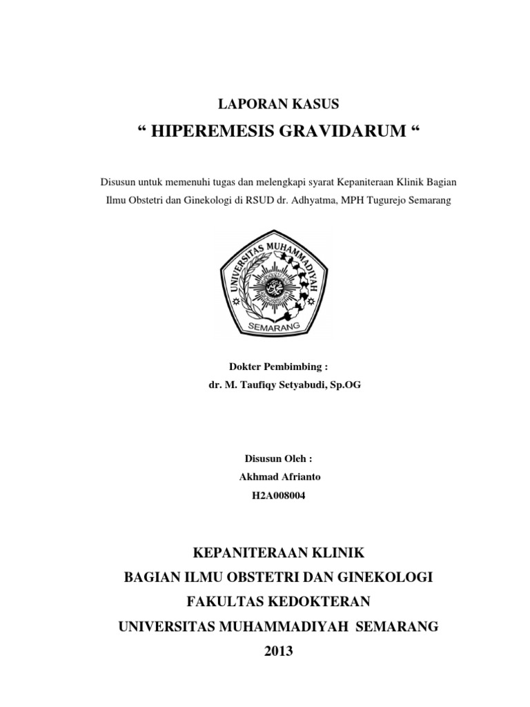 1, Lapsus Hiperemesis Gravidarum (HEG) | PDF