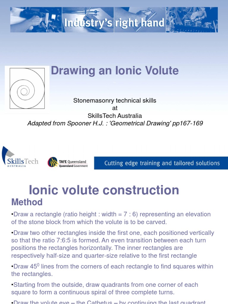 Drawing An Ionic Volute 1206202977966249 2 | PDF | Rectangle | Geometry