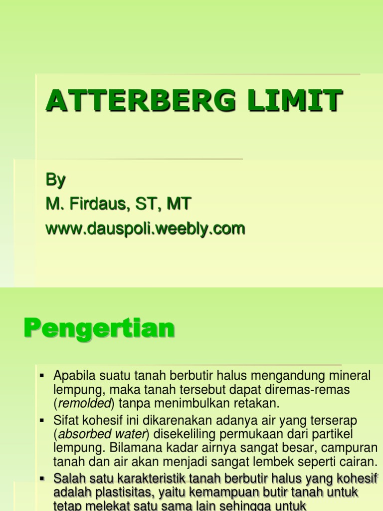 Batas Konsistensi Tanah Kohesif | PDF