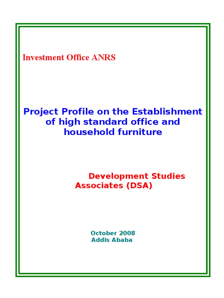 High Standard Office & Household Furniture | PDF | Net Present Value ...