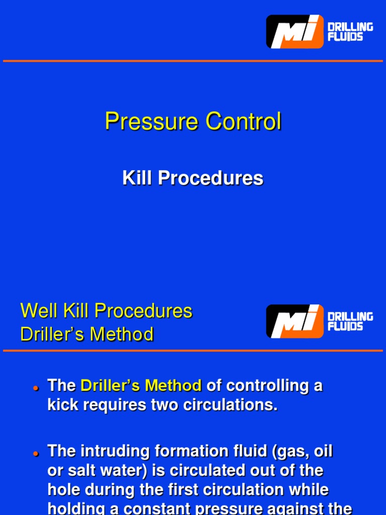 Kill Procedures | PDF | Casing (Borehole) | Pressure
