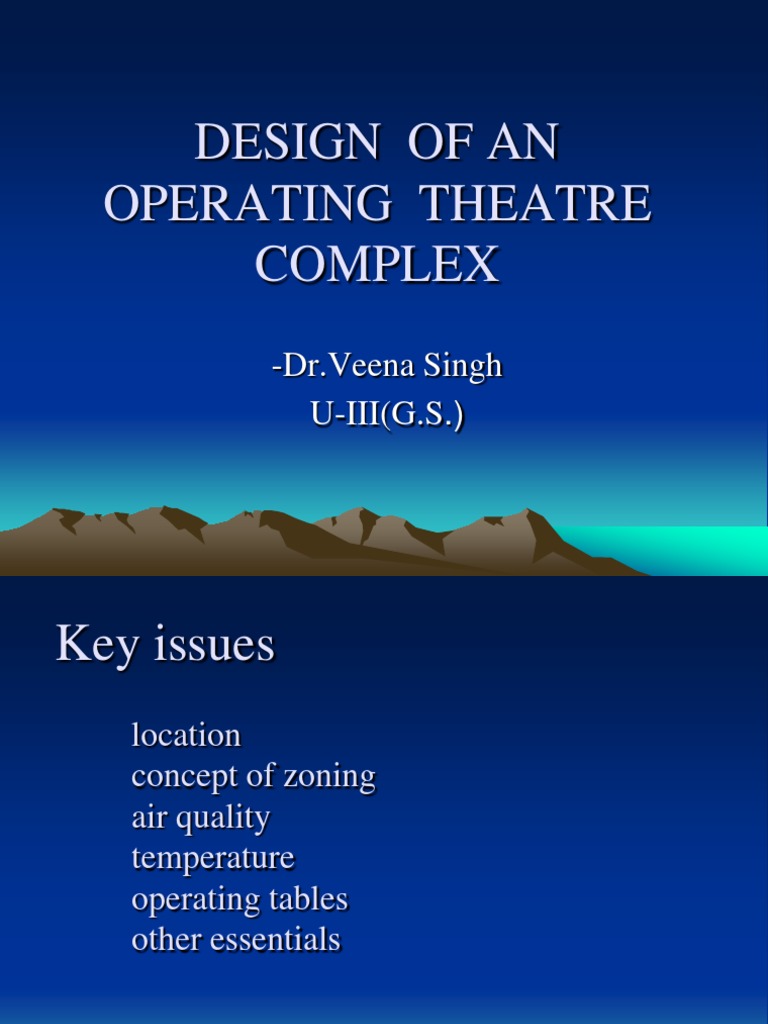 Operating Theatre Design Guide | PDF | Operating Theater | Building ...