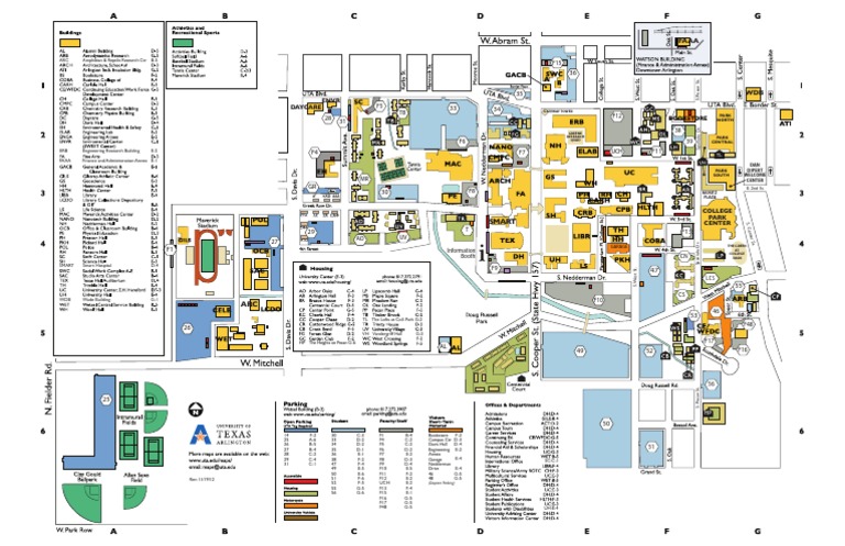 UTA Campus Map Overview | PDF | Sports & Recreation