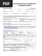 Red Cross Volunteer Application Form | PDF | Volunteering | Privacy