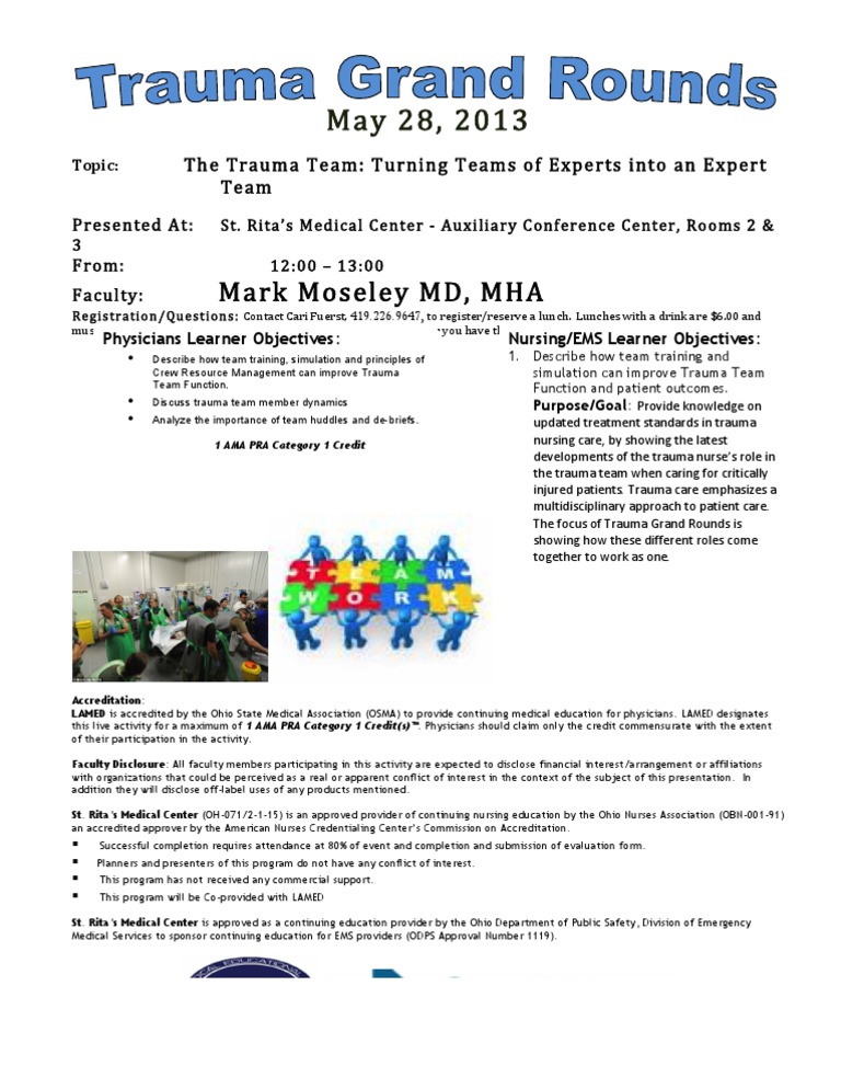 SRMC Trauma Round May13 | PDF | Emergency Medical Services | Nursing