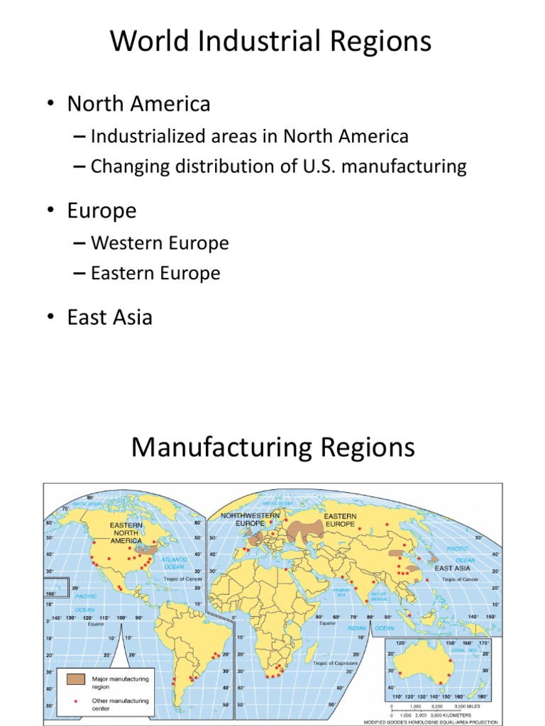 World Industrial Regions | PDF | Rhine | Eastern Europe