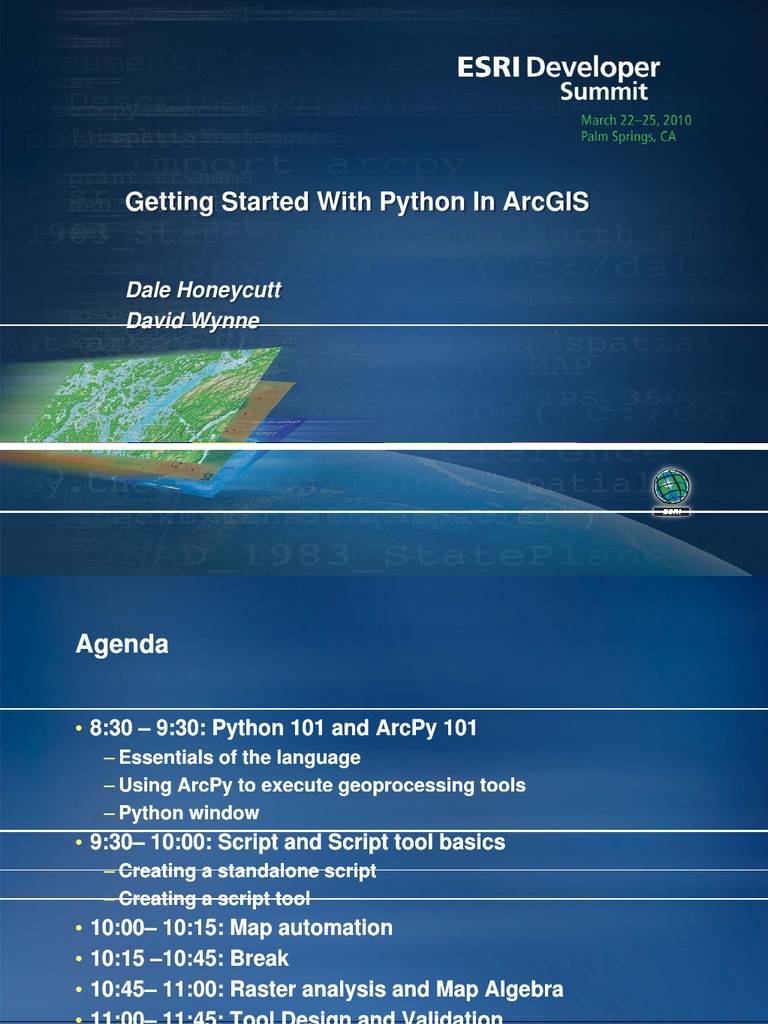 1 Getting Started With Python | PDF | Arc Gis | Python (Programming ...