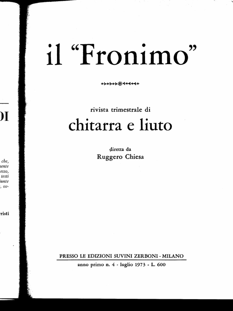 Fronimo 004 | PDF