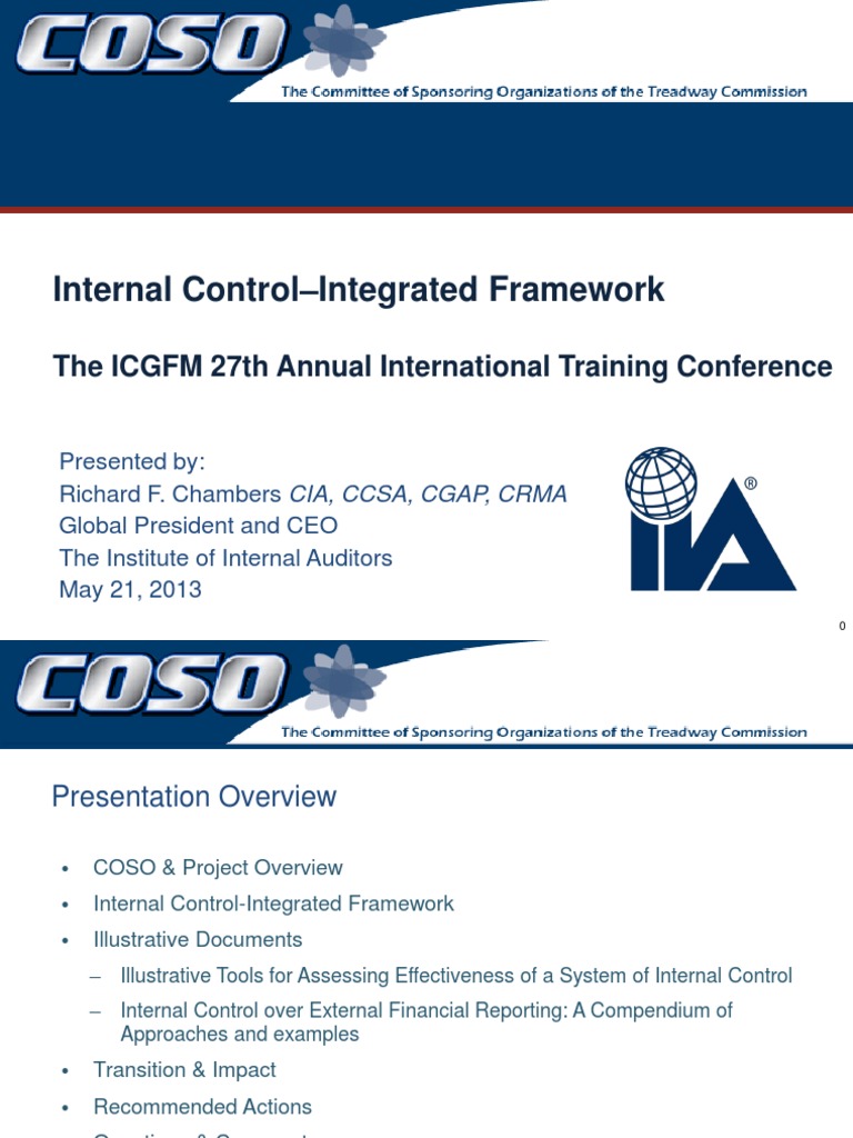 Internal Control-Integrated Framework | PDF | Business