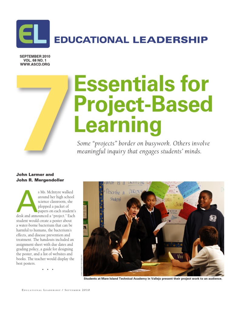 7 Essentials PBL Buck | PDF | Project Based Learning | Cognition