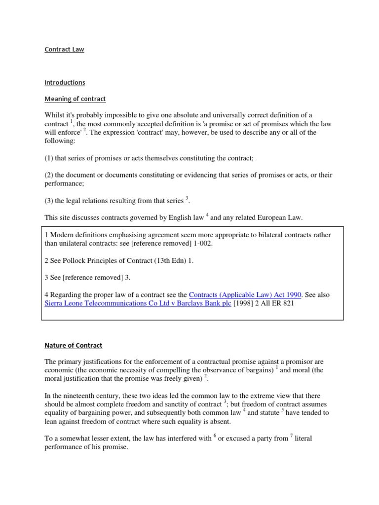 Contract Law | PDF | Tort | Law Of Obligations