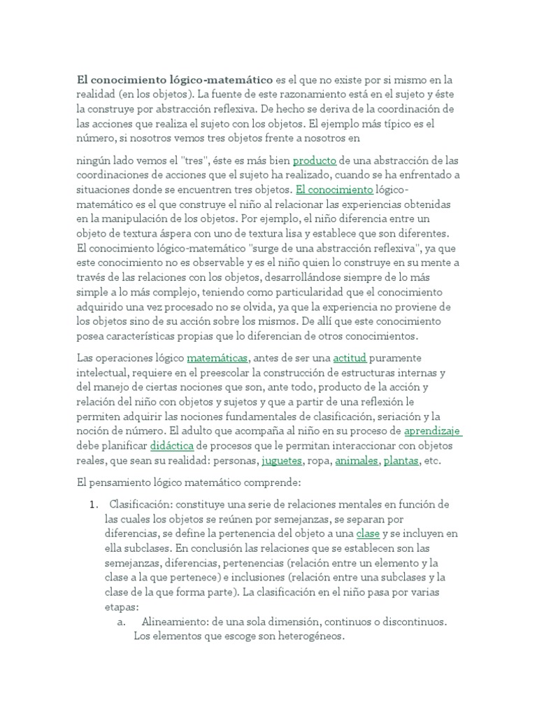 El Conocimiento Lógico | Descargar gratis PDF | Conocimiento | Cognición