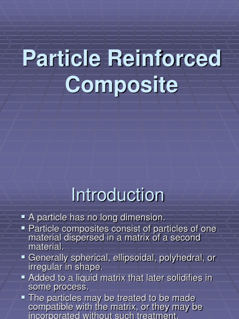 Particle Reinforce Composite | PDF | Composite Material | Stress ...