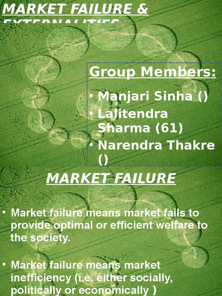 Understanding Market Failure & Externalities | PDF