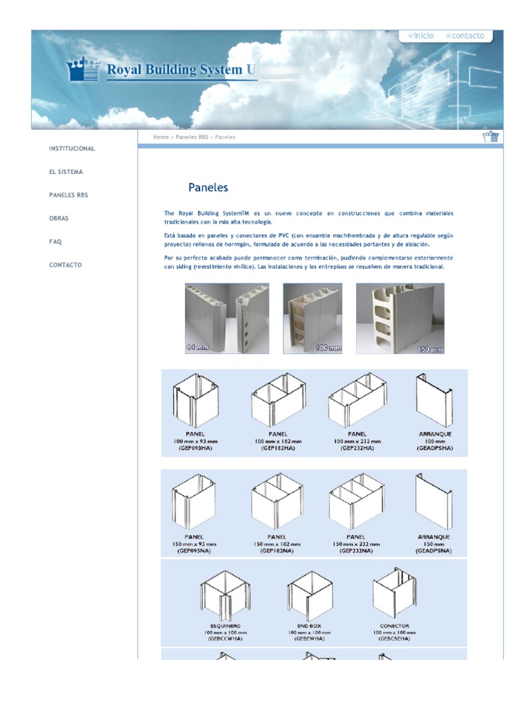 Royal Building System Paneles | PDF | Foreign Language Studies