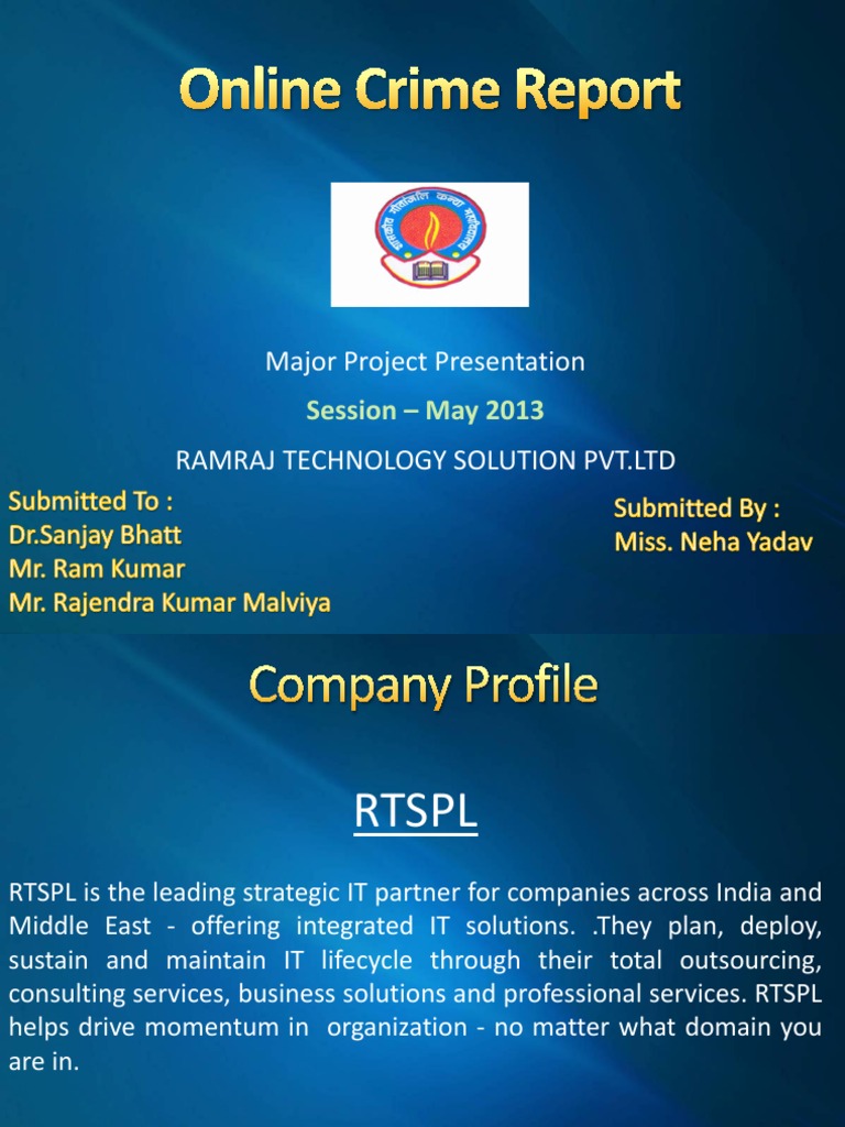 Online Crime Report | PDF | Microsoft Visual Studio | Software