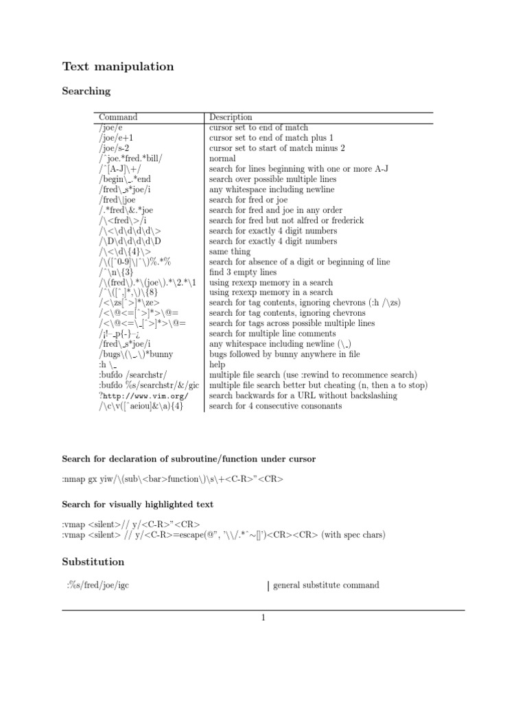 Vim Tips | Download Free PDF | Filename | Command Line Interface