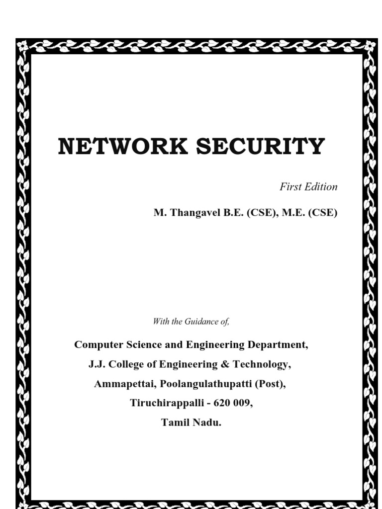 Network Security Notes | PDF