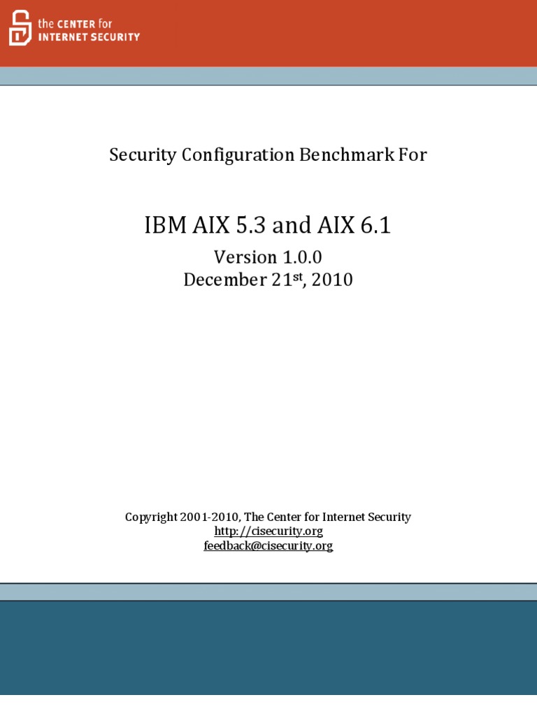 Cis Ibm Aix 5.3-6.1 Benchmark v1.0.0 | PDF | Secure Shell | Information Security