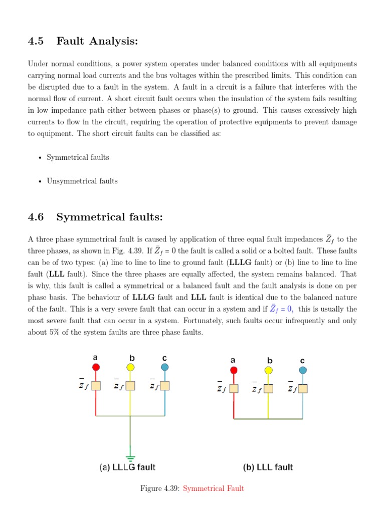 Symmetrical Faults | PDF