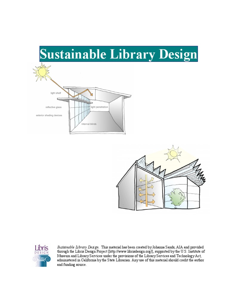 Sustainable Library Design | PDF | Hvac | Green Building