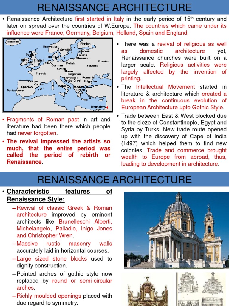Renaissance Architecture | PDF | Column | European Architecture