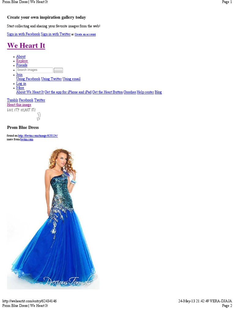 Prom Blue Dress - We Heart It | PDF | Career & Growth | Social Science