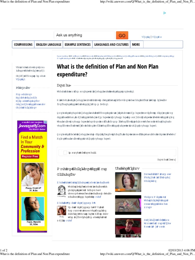what-is-the-definition-of-plan-and-non-plan-expenditure