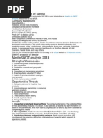 Nestle Case Study | PDF | Nestlé | Strategic Management