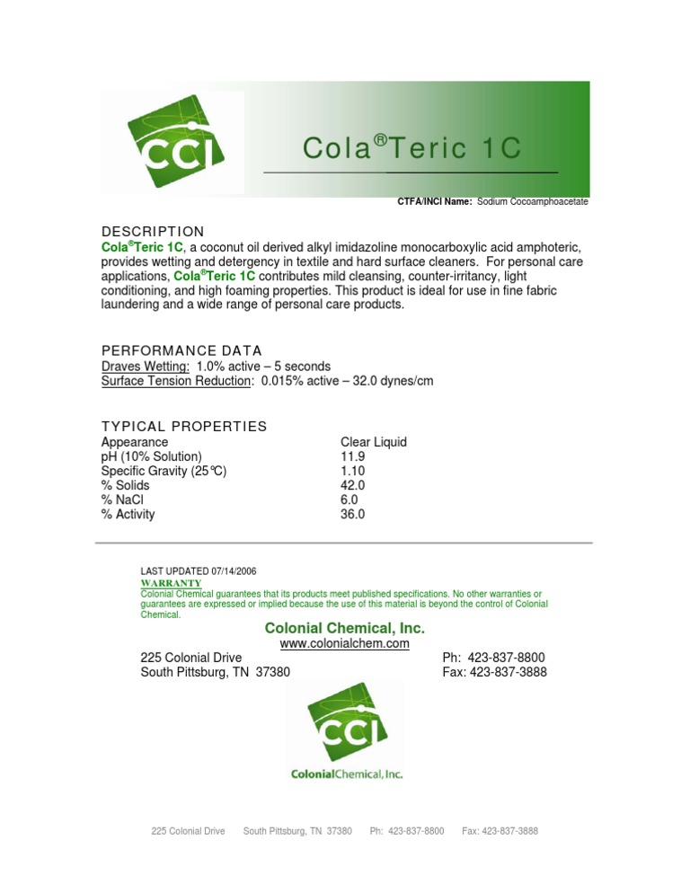 ColaTeric 1C | PDF