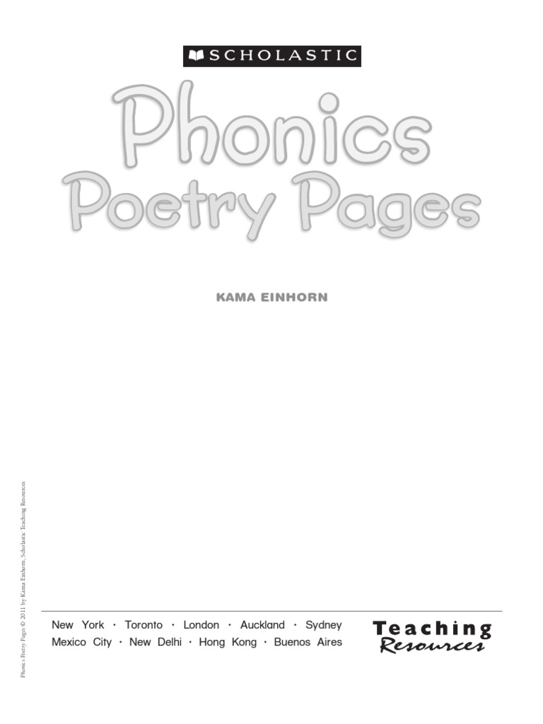 Phonics Poetry Pages | PDF