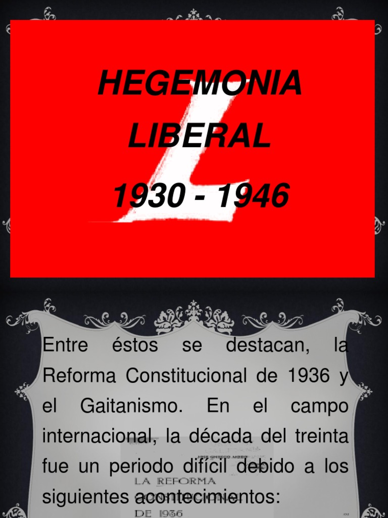 Hegemonia Liberal 1 | PDF | Colombia | Gobierno