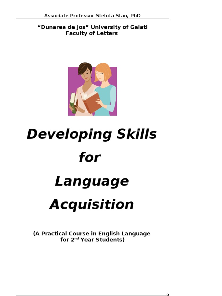 Developing Skills For Language Acquisition (A Practical Course in ...
