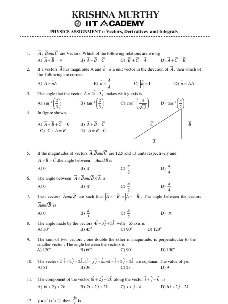 Vectors | PDF | Euclidean Vector | Angle