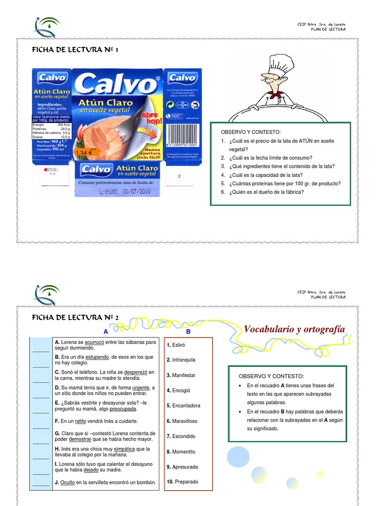 Carteles de Comprensión Lectora | PDF