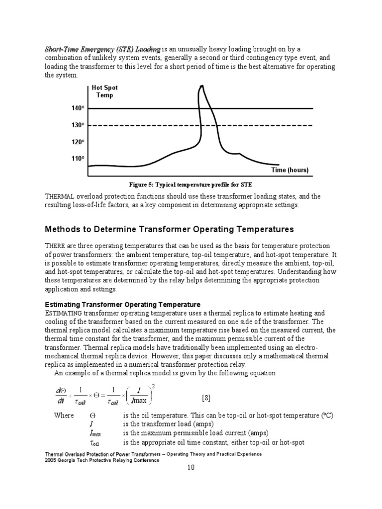 Thermal Overload Protection 3 | PDF | Transformer | Temperature