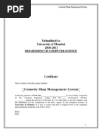 Project Report On Bakery Management System | PDF | Prototype | Databases