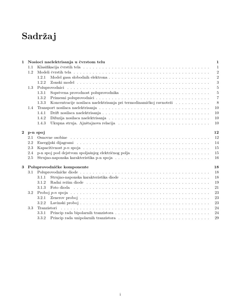 Elektronika Skripta - Goran Ristic | PDF