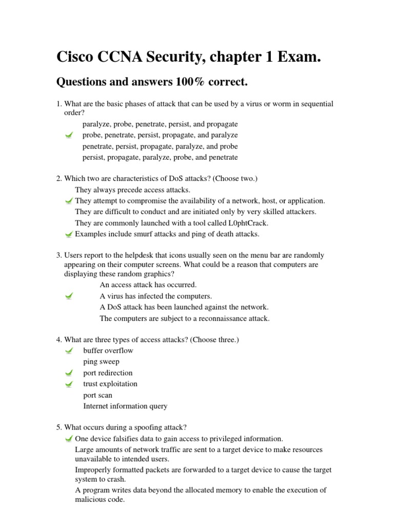 Cisco CCNA Security All Exams | PDF | Firewall (Computing) | Network ...