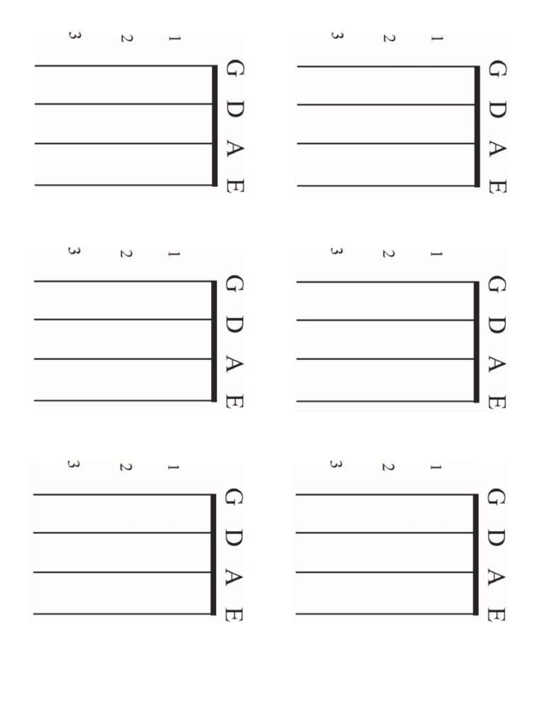Blank Violin Fingering Chart | PDF