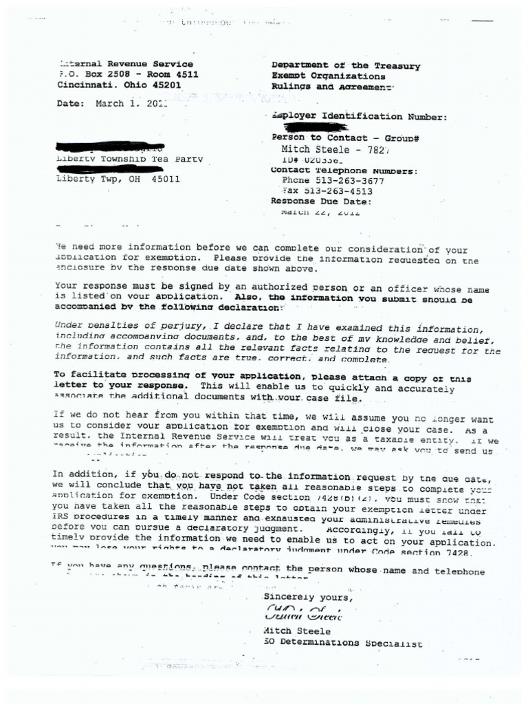 IRS Letter | PDF