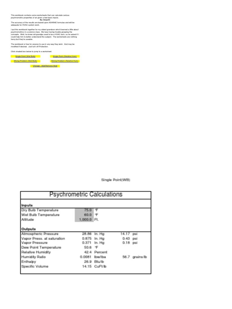 Psychrometric Diagram | PDF | Relative Humidity | Humidity