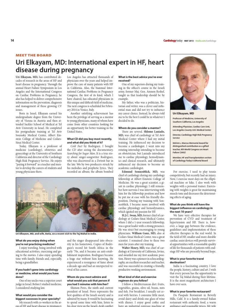 Cardiology Today Interview | PDF | Doctor Of Medicine | Cardiology