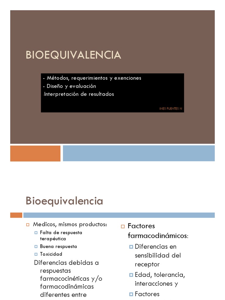 Bioequivalencia 4323 PDF | PDF | Medicamentos con receta | Droga ...